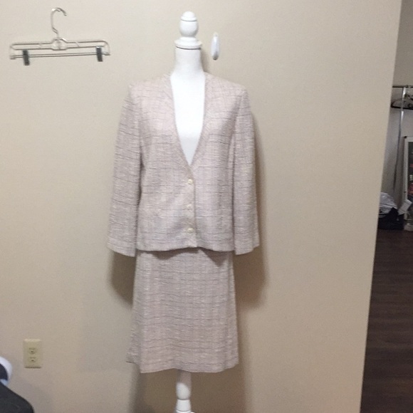 Kovet | Skirts | Vintage Koret Cream Purple Skirt Blazer Suit Skirt Set ...